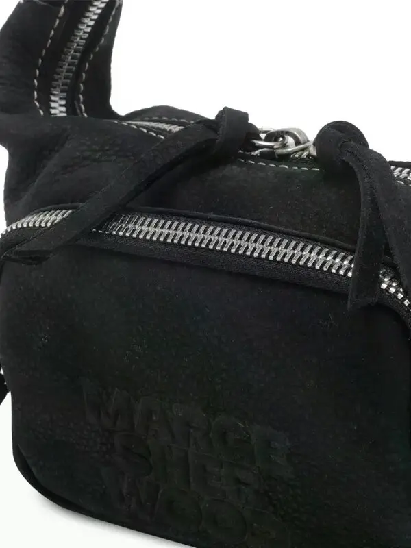 MARGESHERWOOD Micro Shoulder Bag With Logo Detail - Black