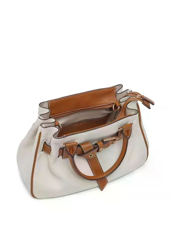 Liu Jo Small Buckle Two-tone Tote Bag