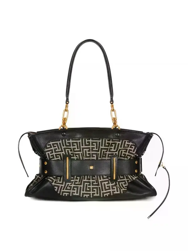 Balmain Anthem Monogram Jacquard Tote Bag