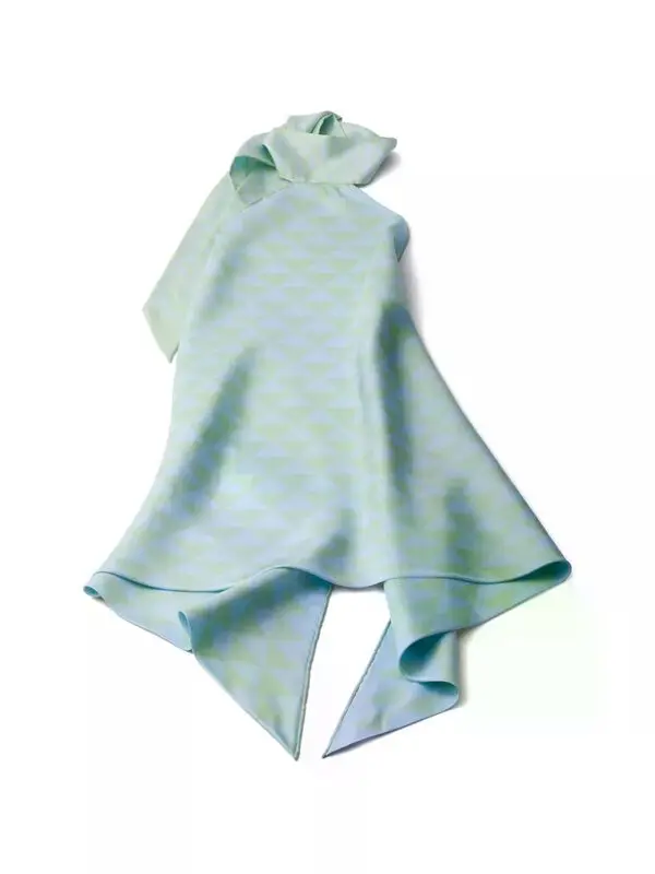 Prada Silk Scarf - Blue
