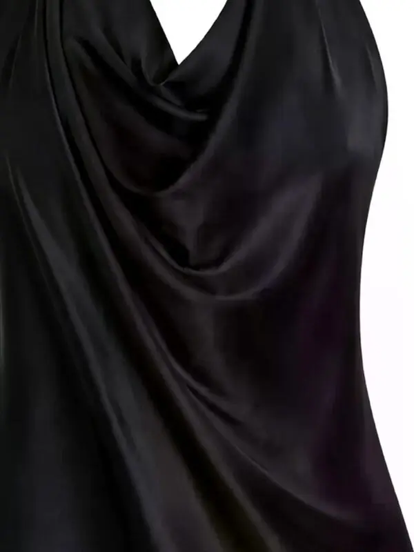 Wardrobe.NYC Satin Halterneck Top