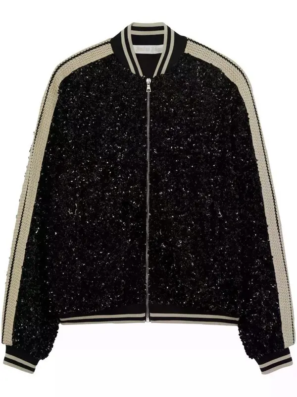 Palm Angels Sequin-embellished Bomber Jacket