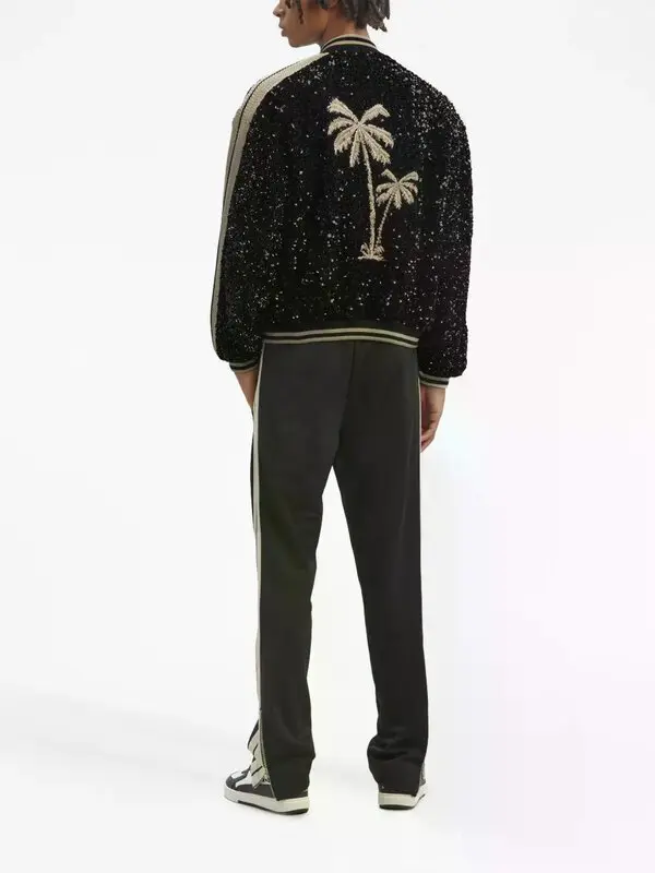 Palm Angels Sequin-embellished Bomber Jacket