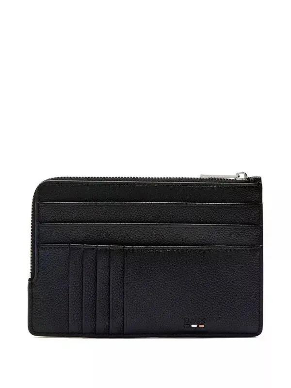 BOSS Zip Cardholder Wallet - Black
