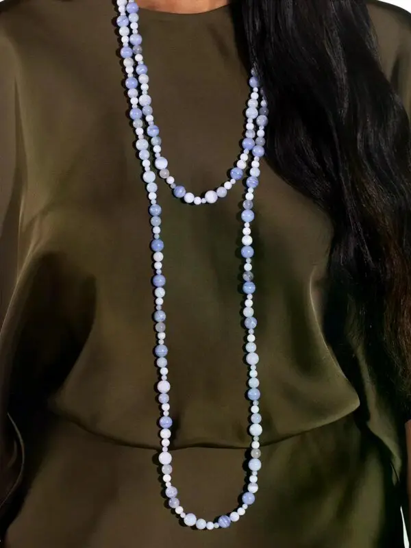 JENNIFER BEHR Veda Beaded Necklace - Blue
