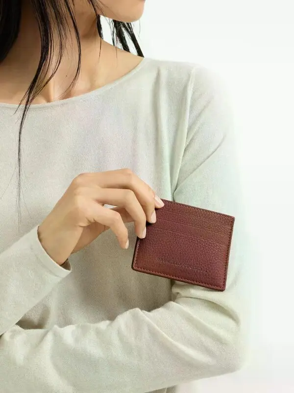 Brunello Cucinelli Leather Card Holder - Red