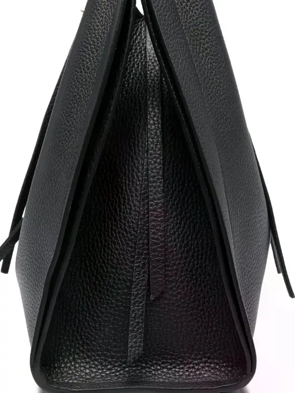 MINOBOSSI Textured Leather Shoulder Bag - Black