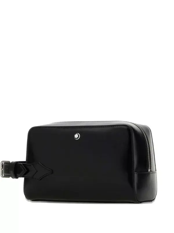 Montblanc Leather Wash Bag - Black