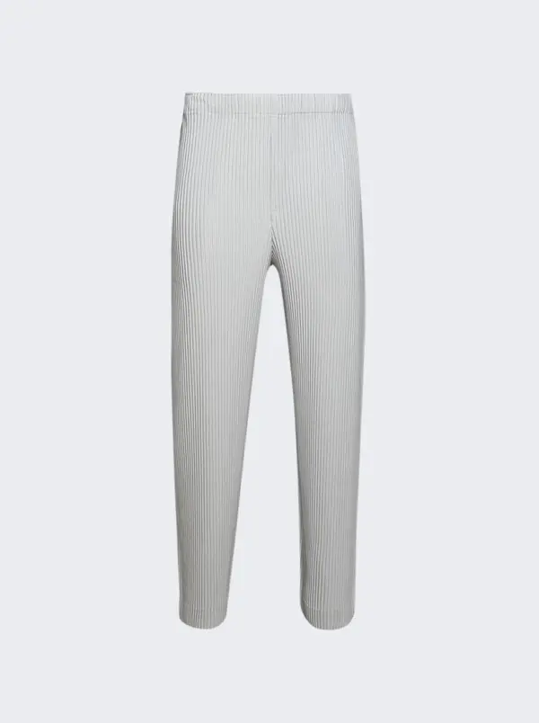 Issey Miyake Pleated Relaxed Fit Pants - Gray