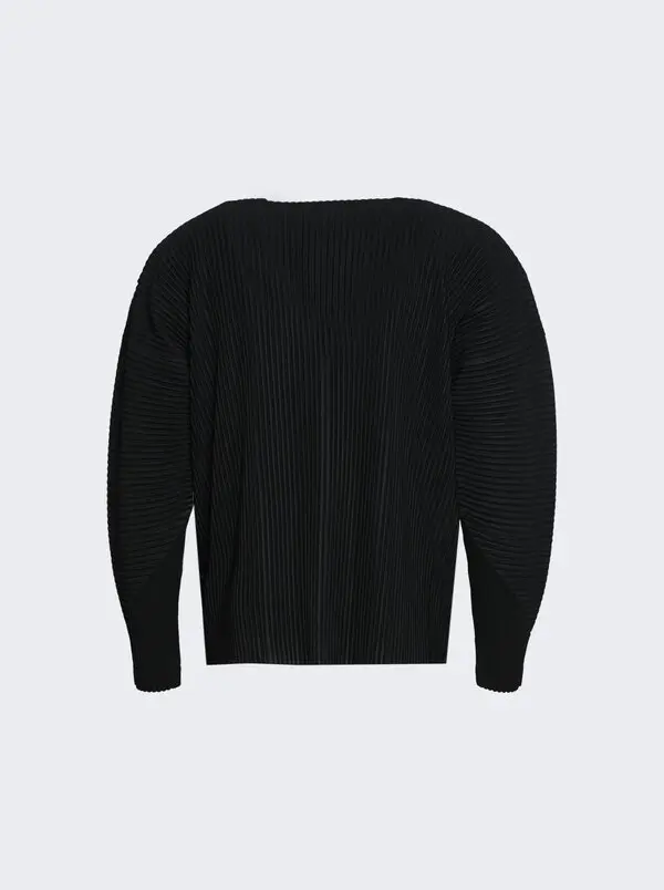 HOMME PLISSÃ ISSEY MIYAKE Pleated Cardigan - Black