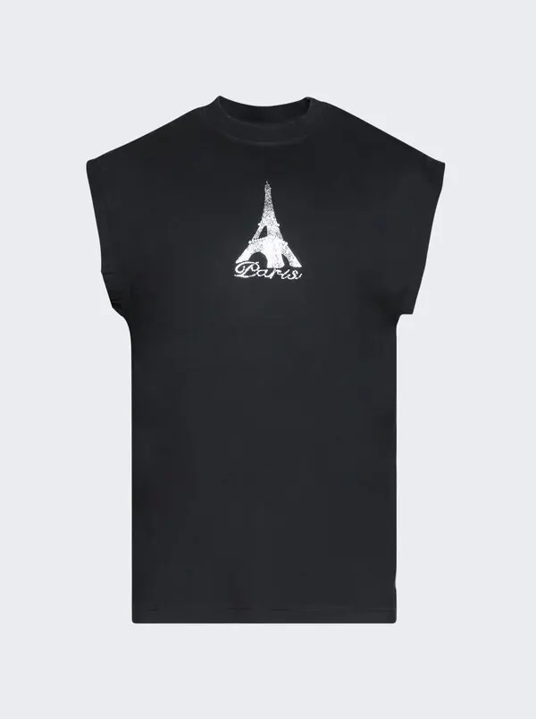 Vetements Crystal Paris Sleeveless Tee