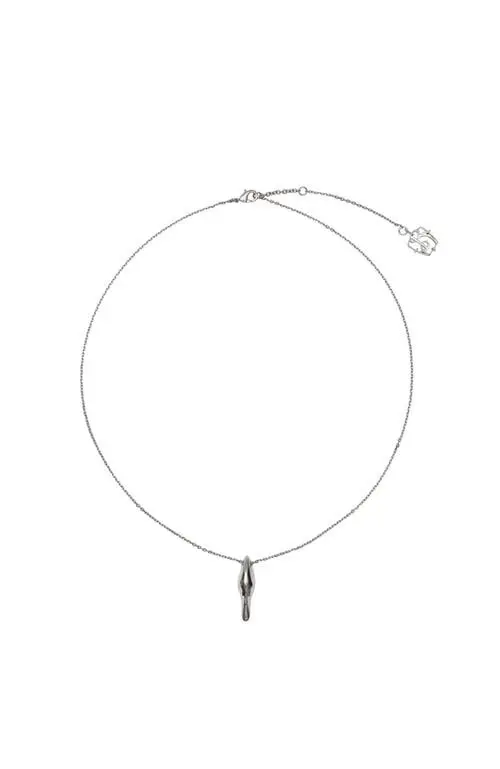 Burberry Duck Charm Chain Necklace - Silver