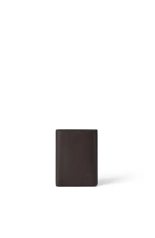 Brunello Cucinelli Calfskin Passport Holder - Brown