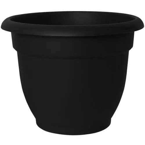 BLOEM 12 Inch Ariana Pot Planter - Black