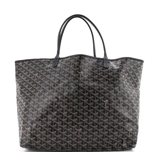 Goyard Saint Louis Tote Coated Canvas Gm - Black