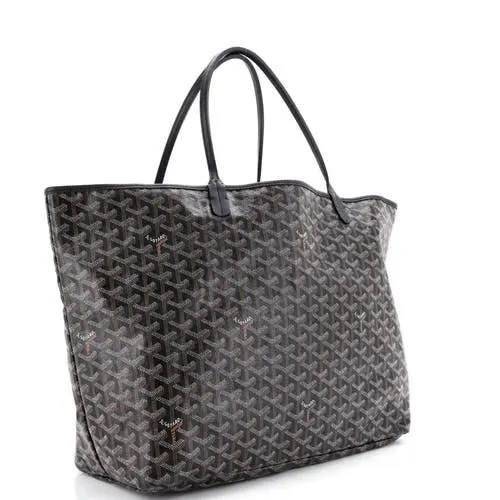 Goyard Saint Louis Tote Coated Canvas Gm - Black