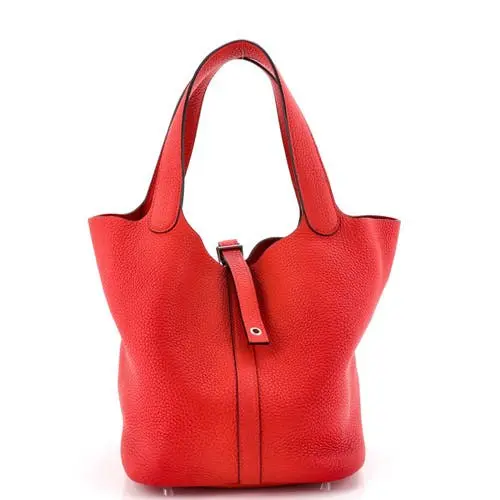 Hermès Picotin Lock Bag Clemence Mm - Red