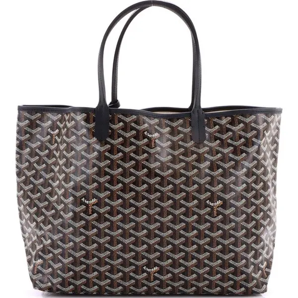 Goyard Saint Louis Pm Tote Coated Canvas - Black