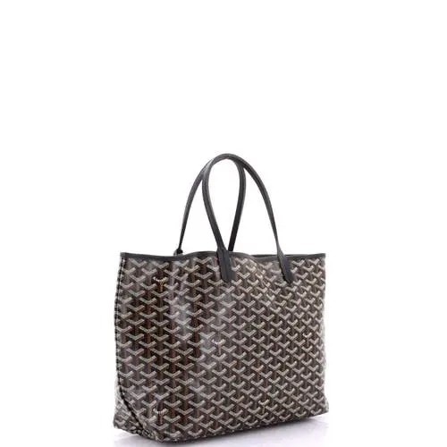 Goyard Saint Louis Pm Tote Coated Canvas - Black
