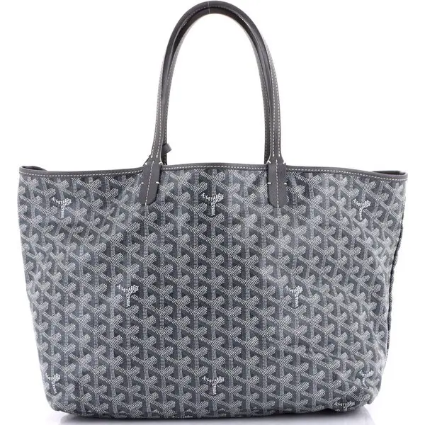 Goyard Saint Louis Pm Tote Coated Canvas - Gray