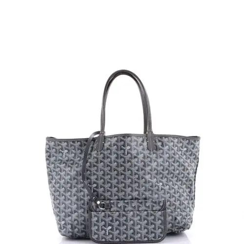 Goyard Saint Louis Pm Tote Coated Canvas - Gray