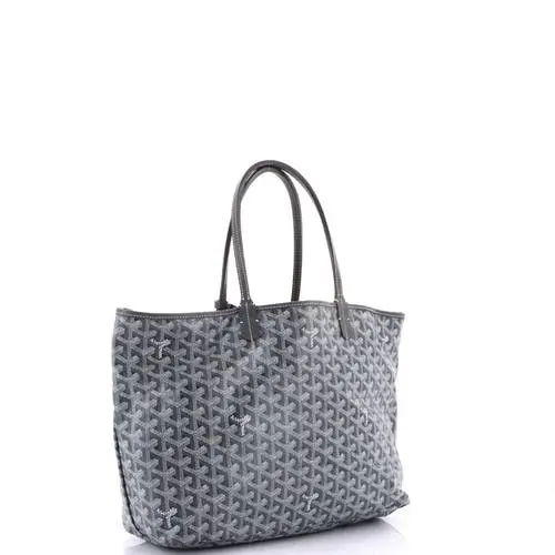 Goyard Saint Louis Pm Tote Coated Canvas - Gray