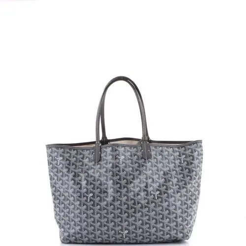 Goyard Saint Louis Pm Tote Coated Canvas - Gray
