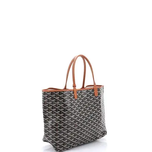 Goyard Saint Louis Tote Coated Canvas Pm - Brown