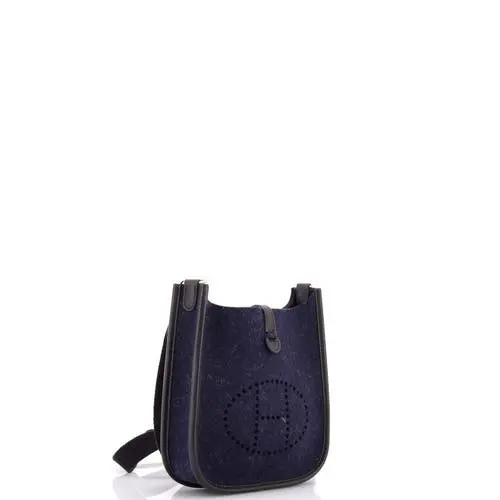 Hermès Evelyne Bag Gen Iii Felt Tpm - Blue