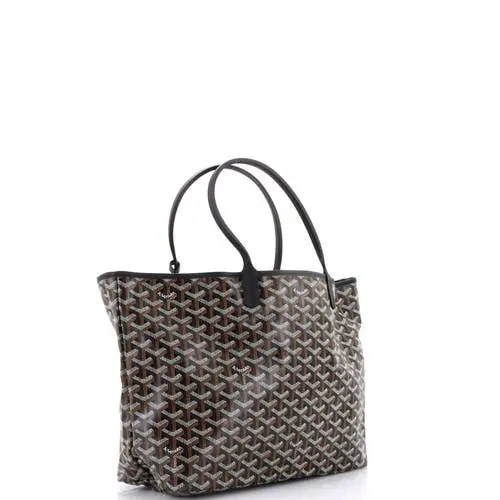 Goyard Saint Louis Tote Coated Canvas Pm - Black
