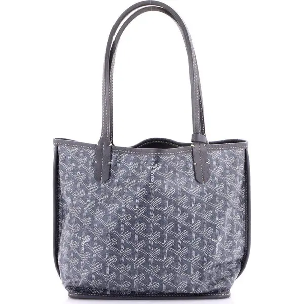 Goyard Anjou Reversible Mini Tote Coated Canvas - Grey