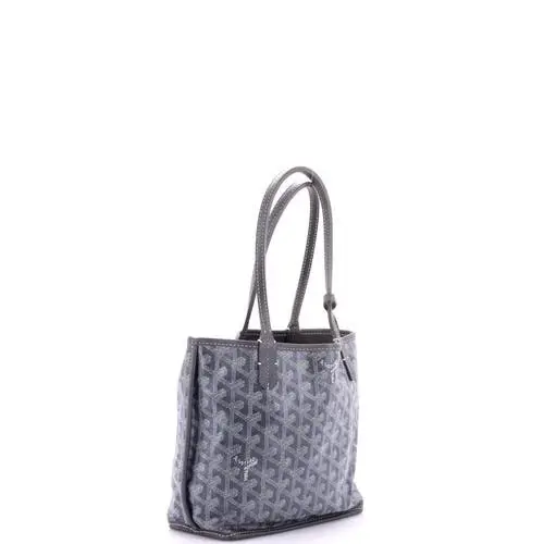 Goyard Anjou Reversible Tote Coated Canvas Mini - Grey