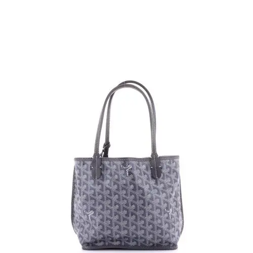Goyard Anjou Reversible Tote Coated Canvas Mini - Grey