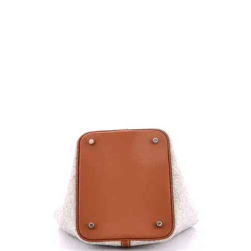 HERMES Picotin Lock Bag Felt With Leather Pm