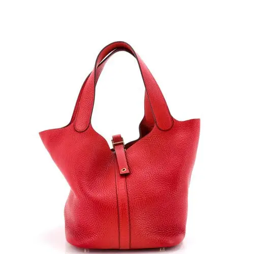 Hermès Picotin Lock Bag Clemence Mm - Red