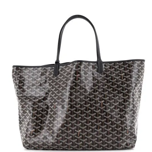 Goyard Saint Louis Tote Coated Canvas Gm - Black