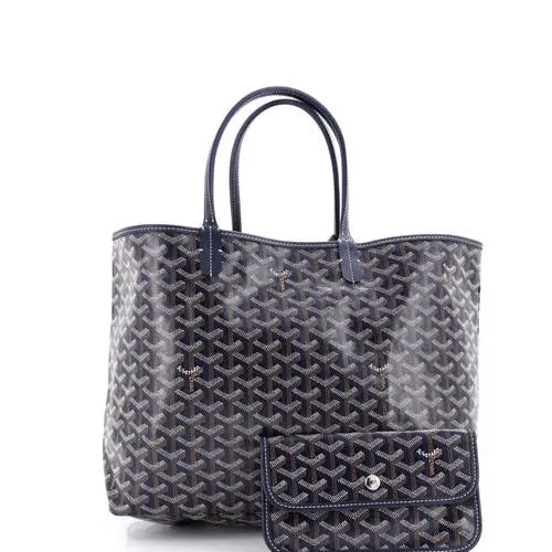 Goyard Saint Louis Pm Tote Coated Canvas - Blue
