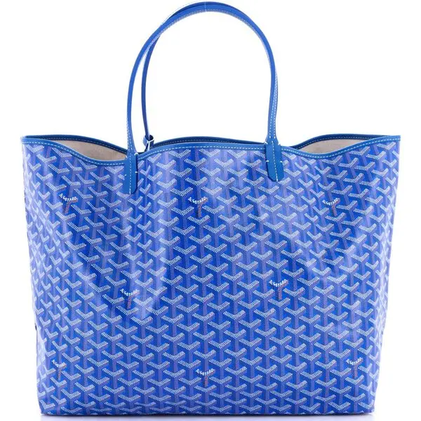 GOYARD Saint Louis Pm Tote Coated Canvas - Blue