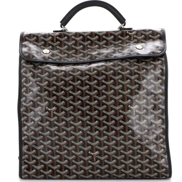 GOYARD Saint Leger Briefcase Backpack Coated Canvas