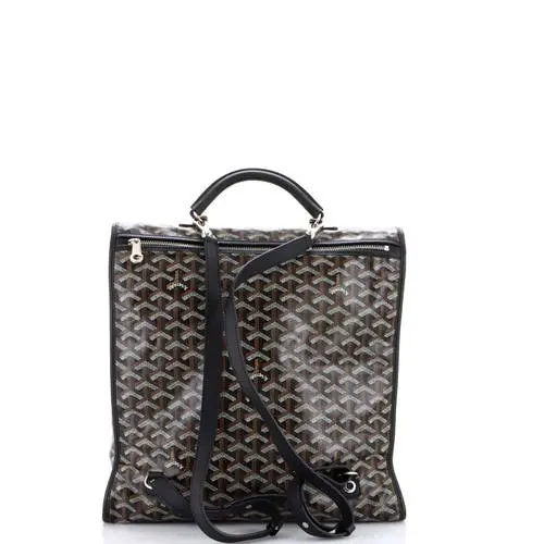 GOYARD Saint Leger Briefcase Backpack Coated Canvas