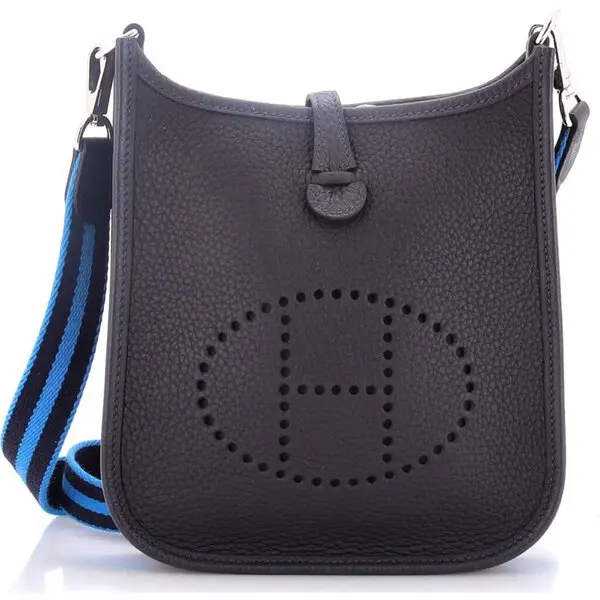 HERMES Evelyne Bag Gen Iii Clemence Tpm - Bleu Nuit