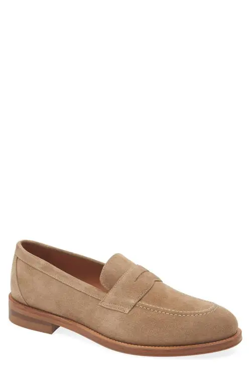Gentle Souls Porto Penny Loafer - Sand Suede