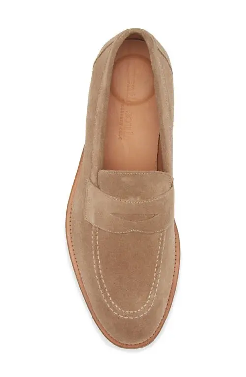 Gentle Souls Porto Penny Loafer - Sand Suede