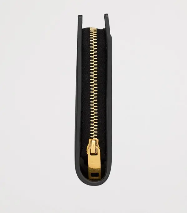 Saint Laurent Large Leather Zip-around Wallet