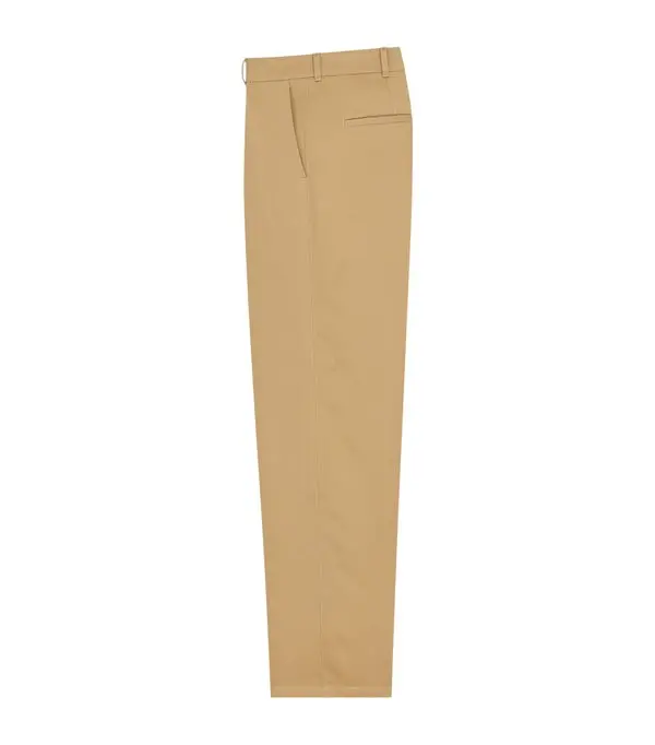 Saint Laurent Cotton Straight Chinos - Beige