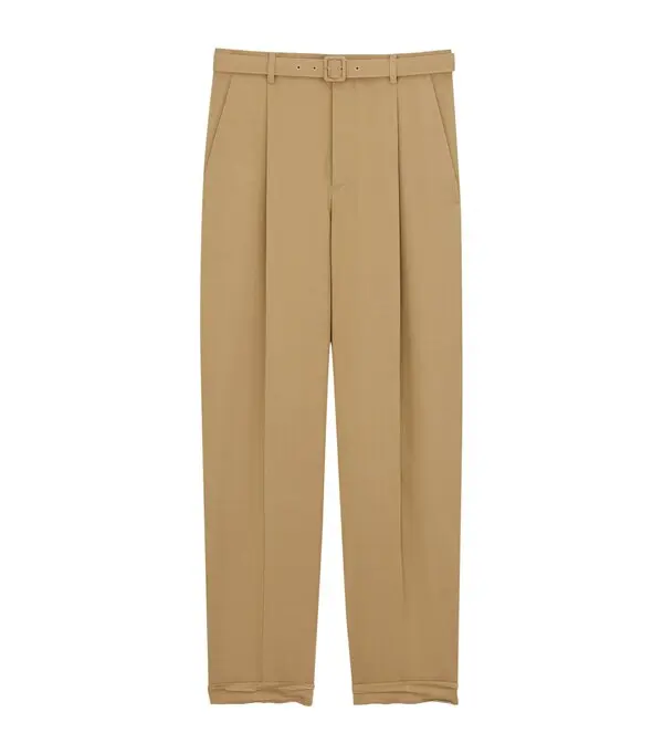 Saint Laurent Wool-mohair Slim-fit Trousers
