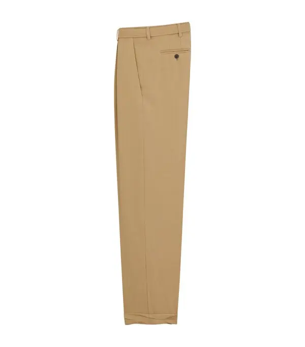 Saint Laurent Wool-mohair Slim-fit Trousers