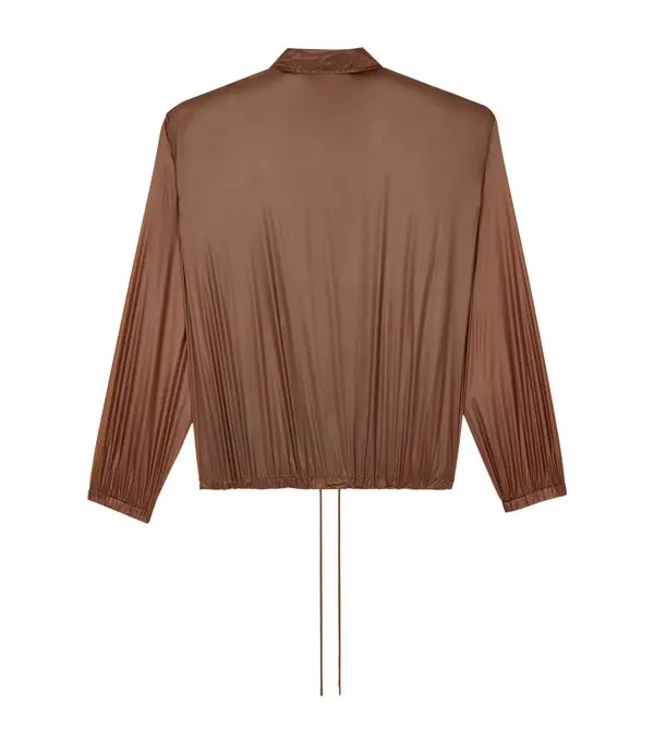 Saint Laurent Nylon Cropped Windbreaker Jacket