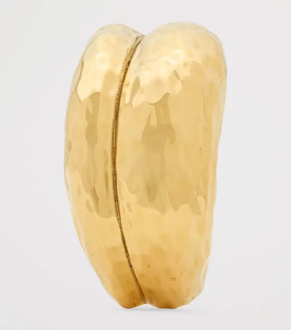 Saint Laurent Hammered Open Cuff Bracelet
