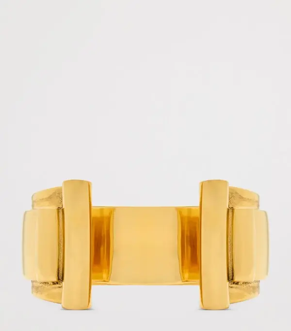 Saint Laurent Scroll Open Cuff Bracelet